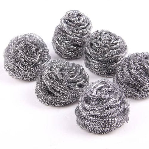 STAINLESS STEEL SCOURERS 6 PACK – Living Today